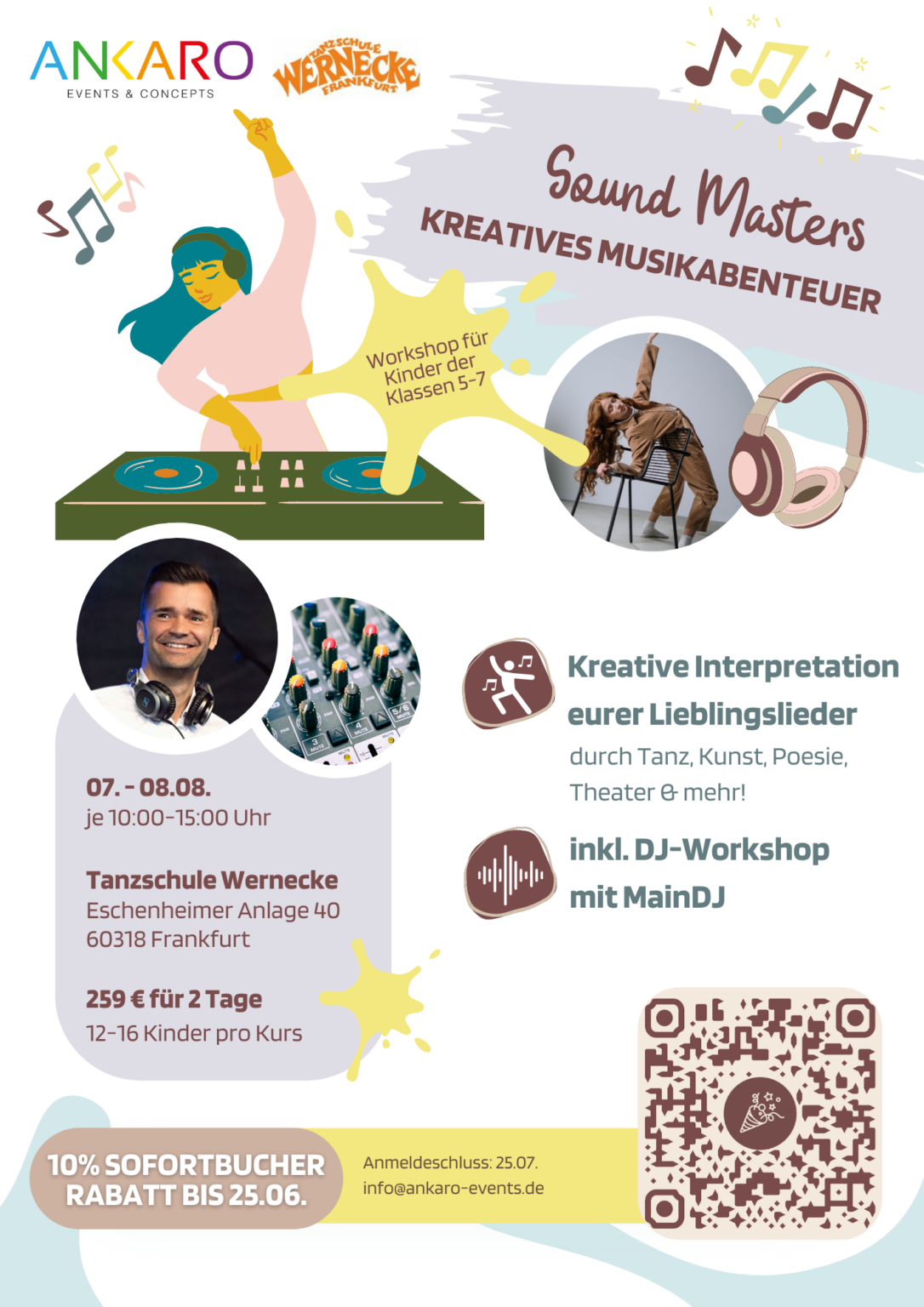 Sound Masters Ferienprogramm Frankfurt - Ankaro Events